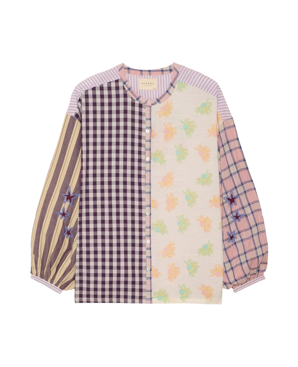 Sissel Edelbo - Paula skjorte - Purple mix - Brands - Noramoe.dk